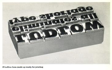 Ludlow Type Setting available for letterpress or foil stamping